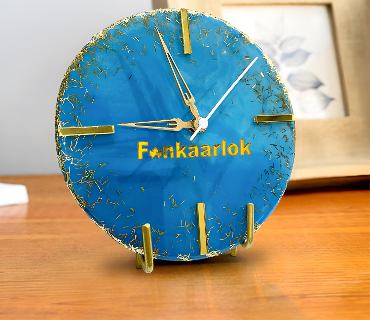 Buy Blue Sapphire Elegance Small Analog Table Clock @25% OFF Online ...