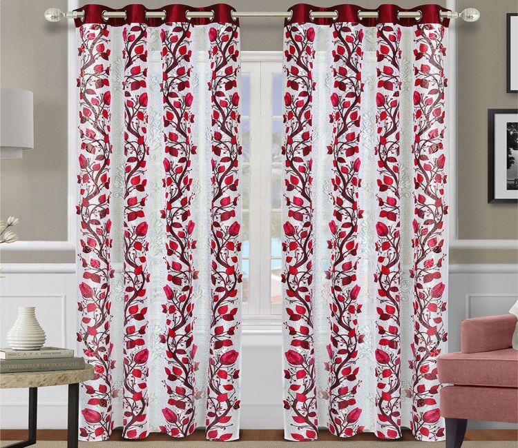 Buy Semi Sheer Curtains Online in India at Best Price | Wooden Street