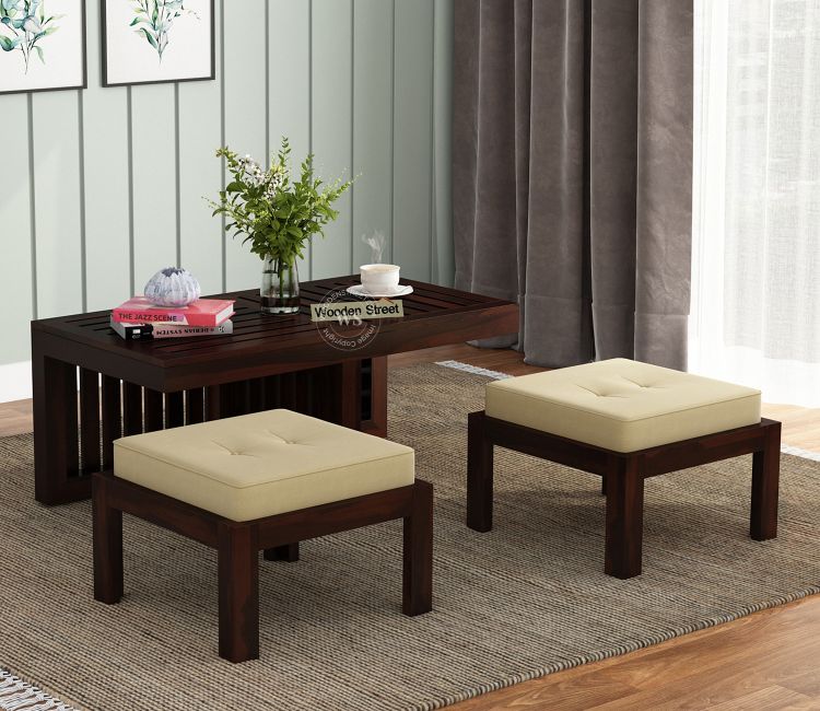 Coffee Table With Stool & Chair @upto 55% OFF | Wooden Street