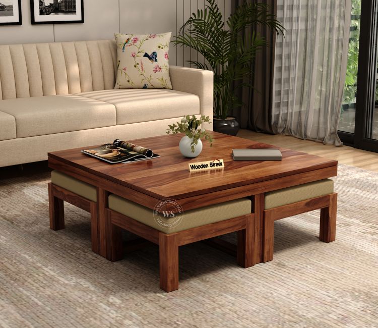 Teapoy Table: Buy Wooden Teapoy Online @Upto 50% OFF | Wooden Street