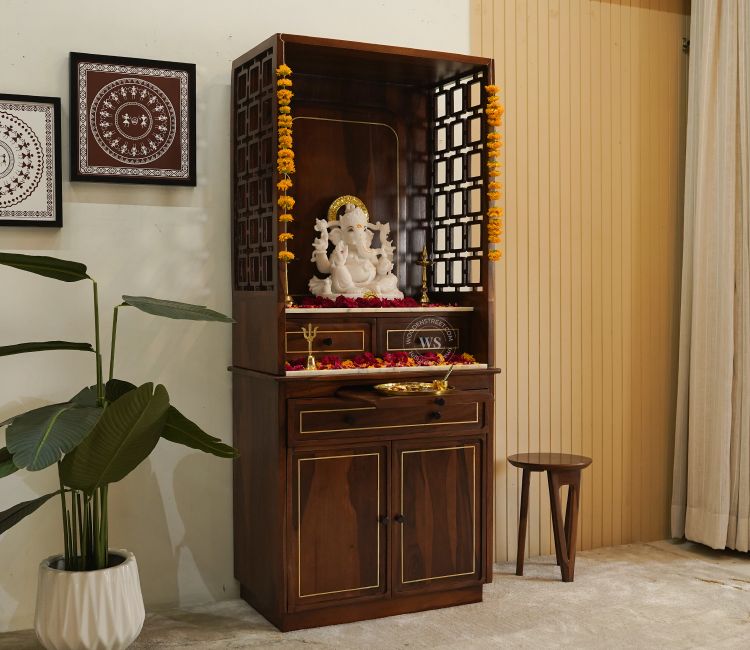 20+ Wooden Home Temple Designs | Buy Mandir for Home