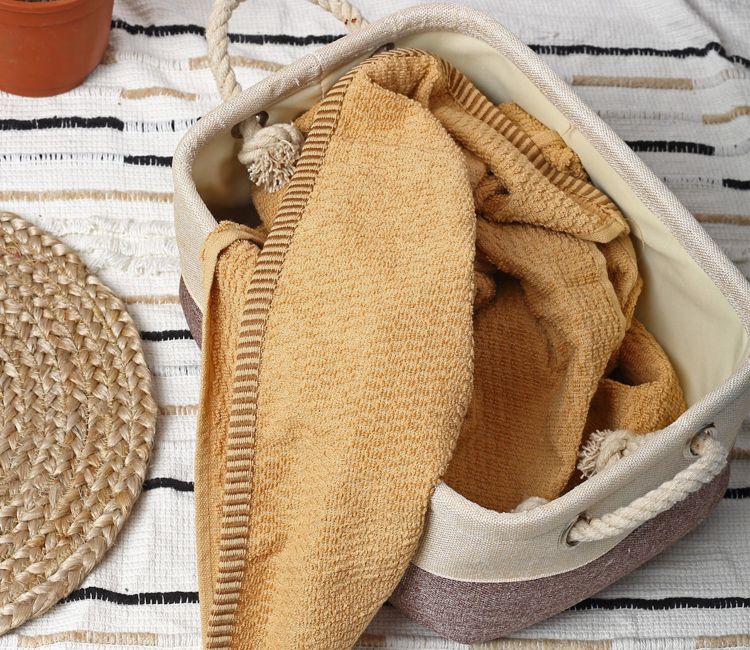 Buy Beige Jute Medium Multipurpose Wardrobe Organizer @60% OFF Online ...