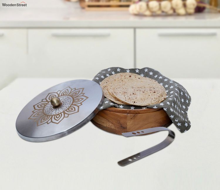 Roti Box | Designer Wooden Roti Box Online India