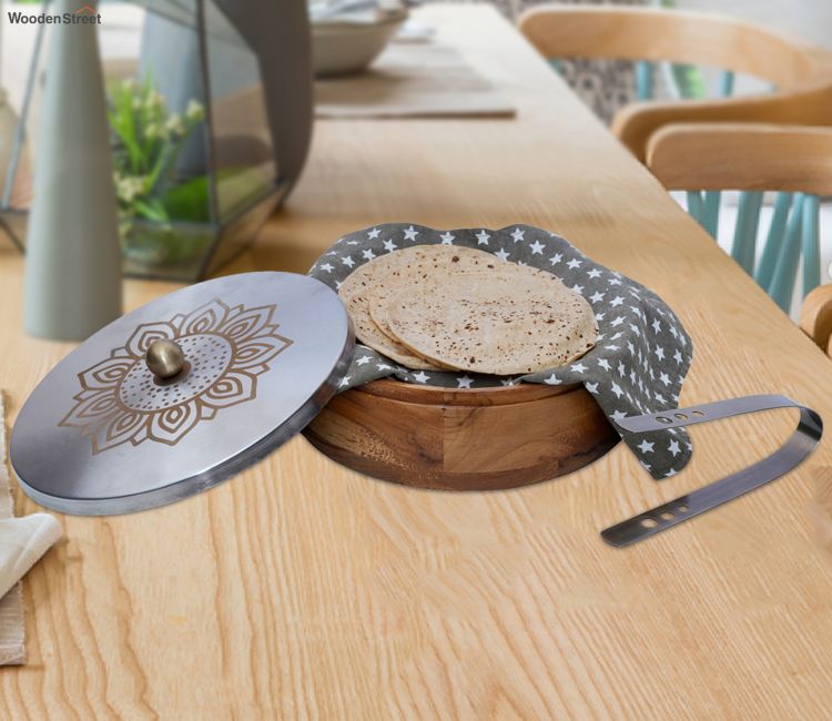 Roti Box | Designer Wooden Roti Box Online India