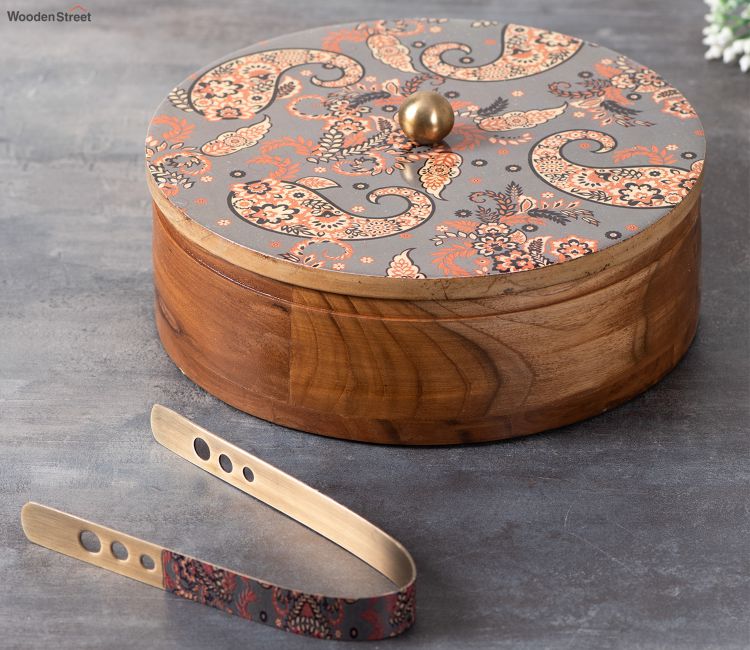 Roti Box | Designer Wooden Roti Box Online India