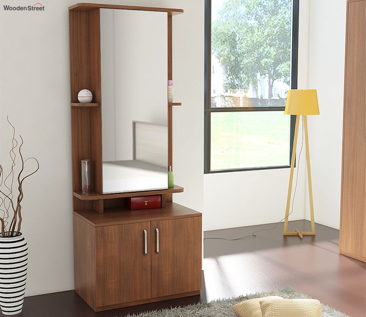 Buy Kosmo Ora Engineered Wood Dressing Table (Natural Finish) @67% OFF ...