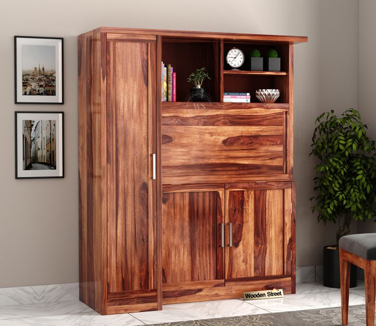 Buy Wardrobe With Study Table Online @upto 30% Off | Wooden Street