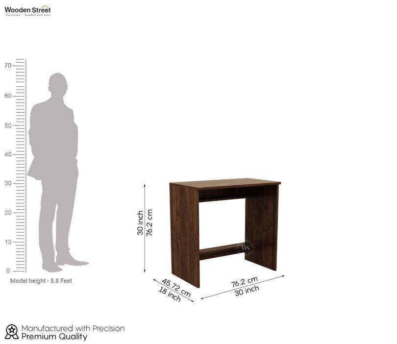 Buy Eton Engineered Wood Study Table With Shelf Storage (Columbian ...