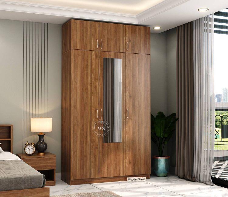 Buy Haydon 3 Door Multi Utility Wardrobe With Mirror and Loft ...